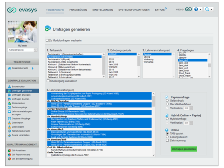 Umfrage Software – evasys