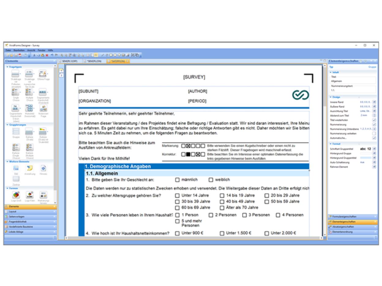 Umfrage Software – evasys