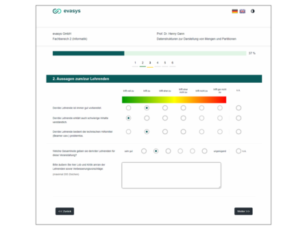 Umfrage Software – evasys